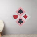 Vintage Playing Cards Colors Wall Decal | Zazzle