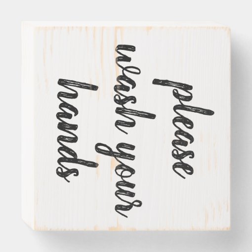 Vintage Please Wash Your Hands Sign for Bathroom | Zazzle