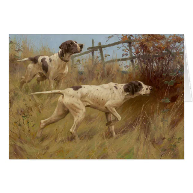 Vintage - Pointer Dogs on Point, | Zazzle
