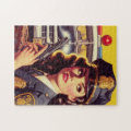 Vintage Police Officer Illustration Jigsaw Puzzle | Zazzle