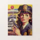 Vintage Police Officer Illustration Jigsaw Puzzle | Zazzle