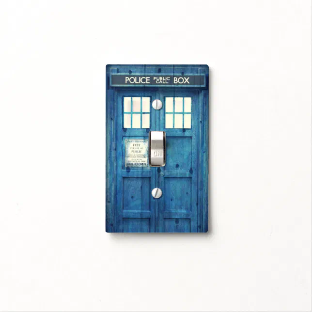 Vintage Police phone Public Call Box Light Switch Cover | Zazzle