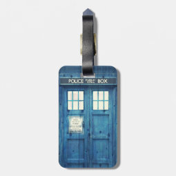 Vintage Police phone Public Call Box Luggage Tag | Zazzle