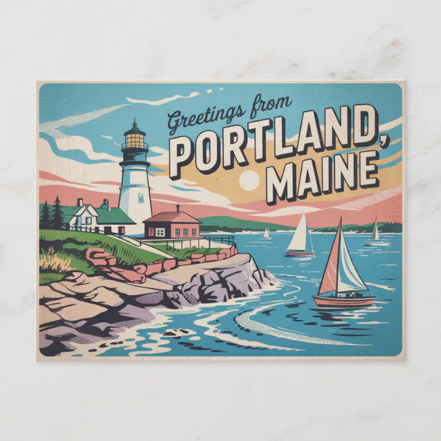 Vintage Portland Postcard | Greetings from | Zazzle