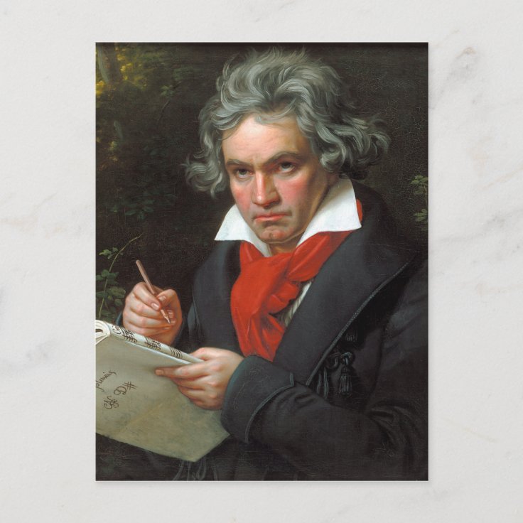 Vintage portrait of composer, Ludwig von Beethoven Postcard | Zazzle