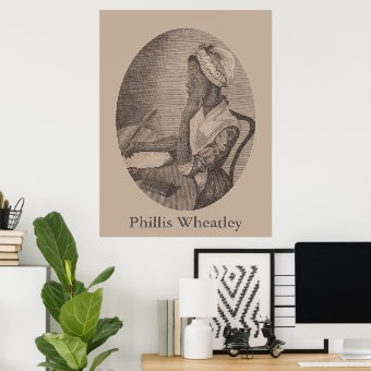 Vintage Portrait of Poet Phillis Wheatley Poster | Zazzle