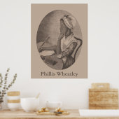 Vintage Portrait of Poet Phillis Wheatley Poster | Zazzle