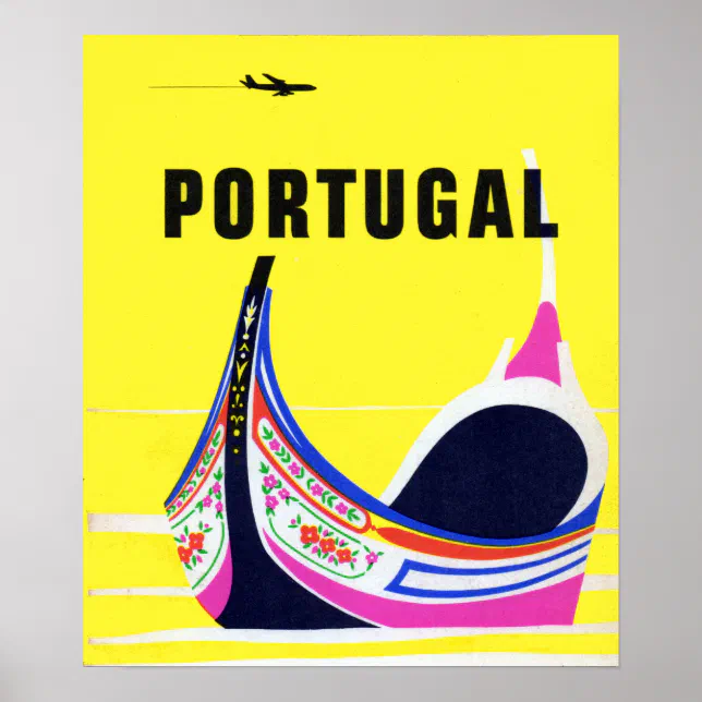 Vintage Portugal Travel Poster | Zazzle