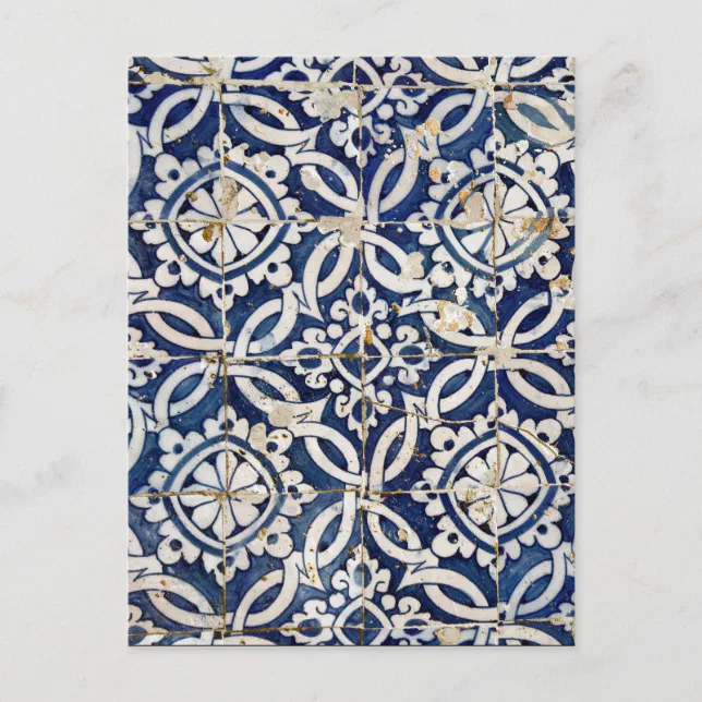 Vintage Portuguese Azulejo Postcard | Zazzle