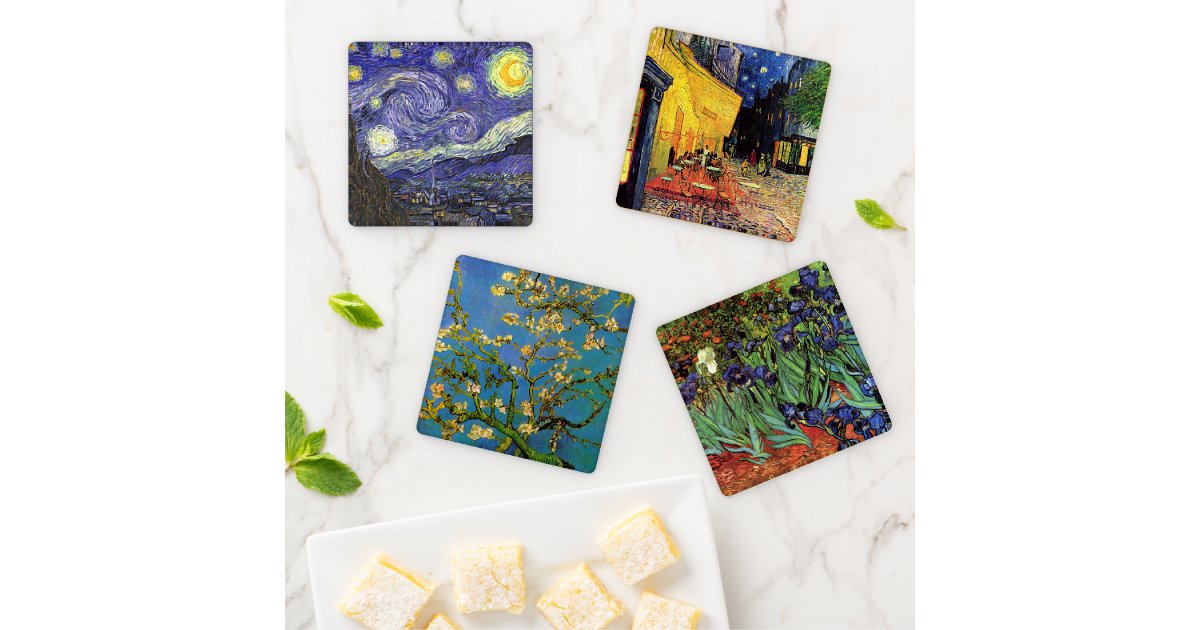 Vintage Post Impressionism Art by Vincent van Gogh Coaster Set | Zazzle