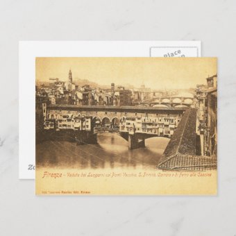 Vintage Postcard, Florence, Italy Postcard | Zazzle