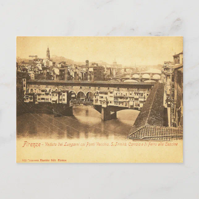 Vintage Postcard, Florence, Italy Postcard | Zazzle
