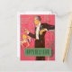 Vintage Postcard Happy New Year Gentleman Toasts | Zazzle