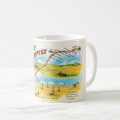 Vintage Postcard Map of Kansas the Turnpike Mug | Zazzle