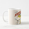 Vintage Postcard Map of Kansas the Turnpike Mug | Zazzle