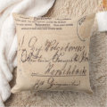 Vintage Postcard Throw Pillow | Zazzle