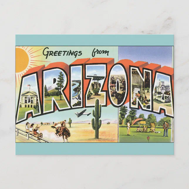 Vintage Postcards Arizona | Zazzle