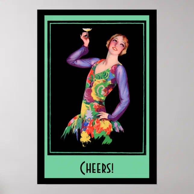 Vintage Poster - 1920's Flapper Girl | Zazzle