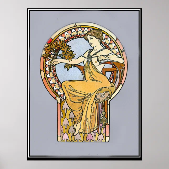 Vintage Poster Alphonse Mucha Ad | Zazzle