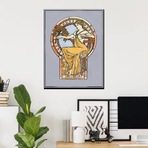 Vintage Poster Alphonse Mucha Ad | Zazzle