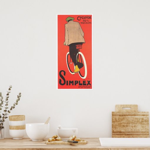 Vintage Poster Art - Simplex Bicycles | Zazzle