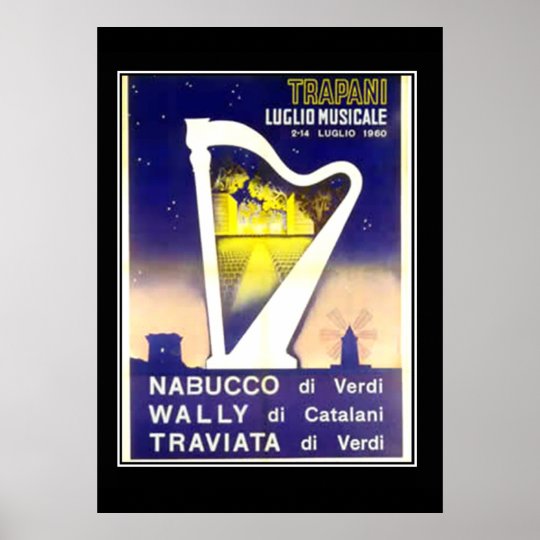 Vintage Poster Italian Opera | Zazzle.com