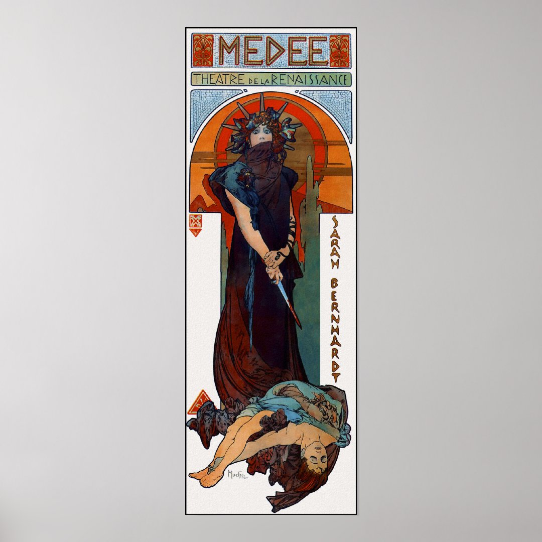 Vintage Poster Print: Mucha - Medee (Medea) | Zazzle