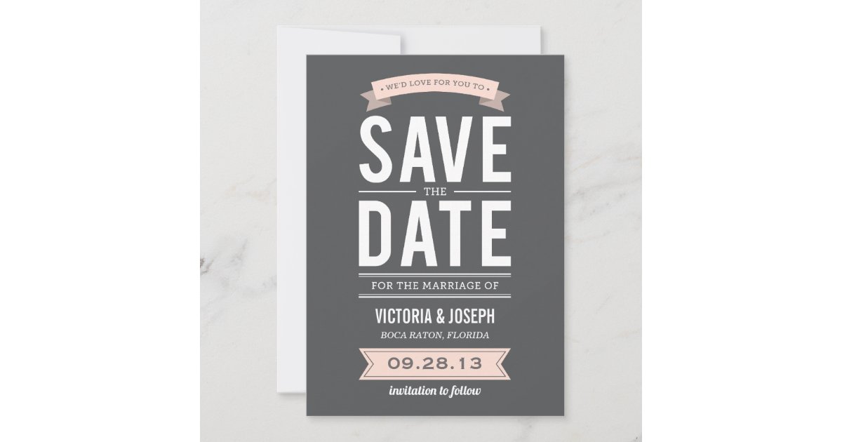 VINTAGE POSTER | SAVE THE DATE ANNOUNCEMENT | Zazzle