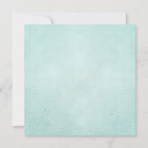 Vintage Poster Style Blue & Brown Square Wedding Invitation | Zazzle