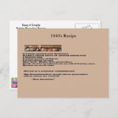 Vintage Potato Pancake Recipe Postcard | Zazzle