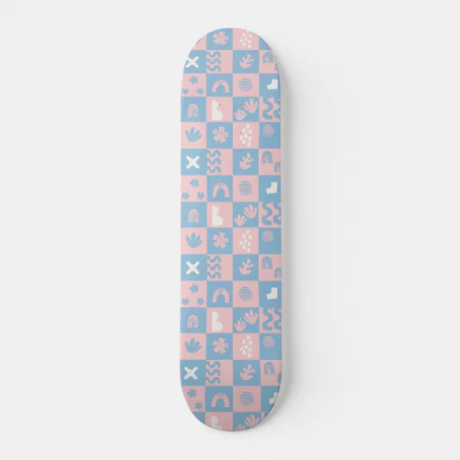 Vintage Preppy Abstract Stamps Sportswear #P230572 Skateboard | Zazzle