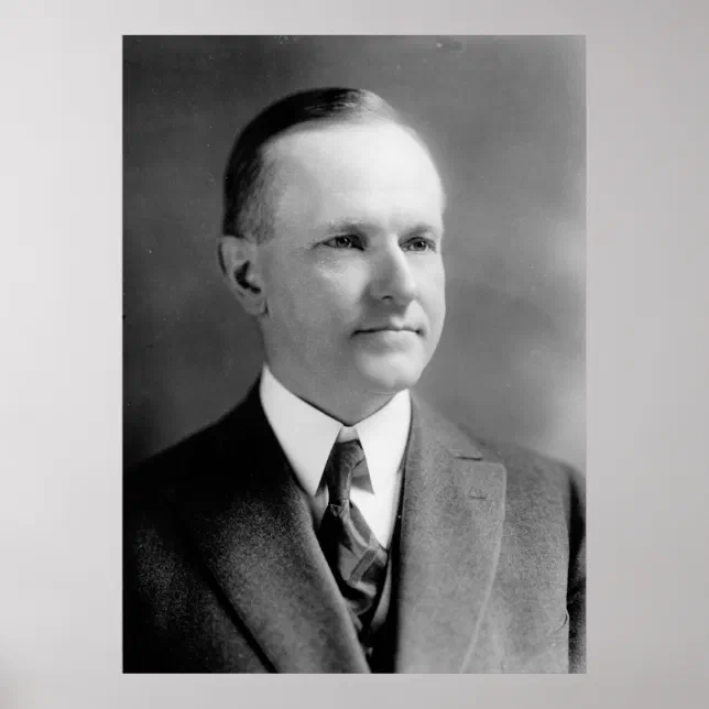 Vintage President Calvin Coolidge Photograph Poster | Zazzle