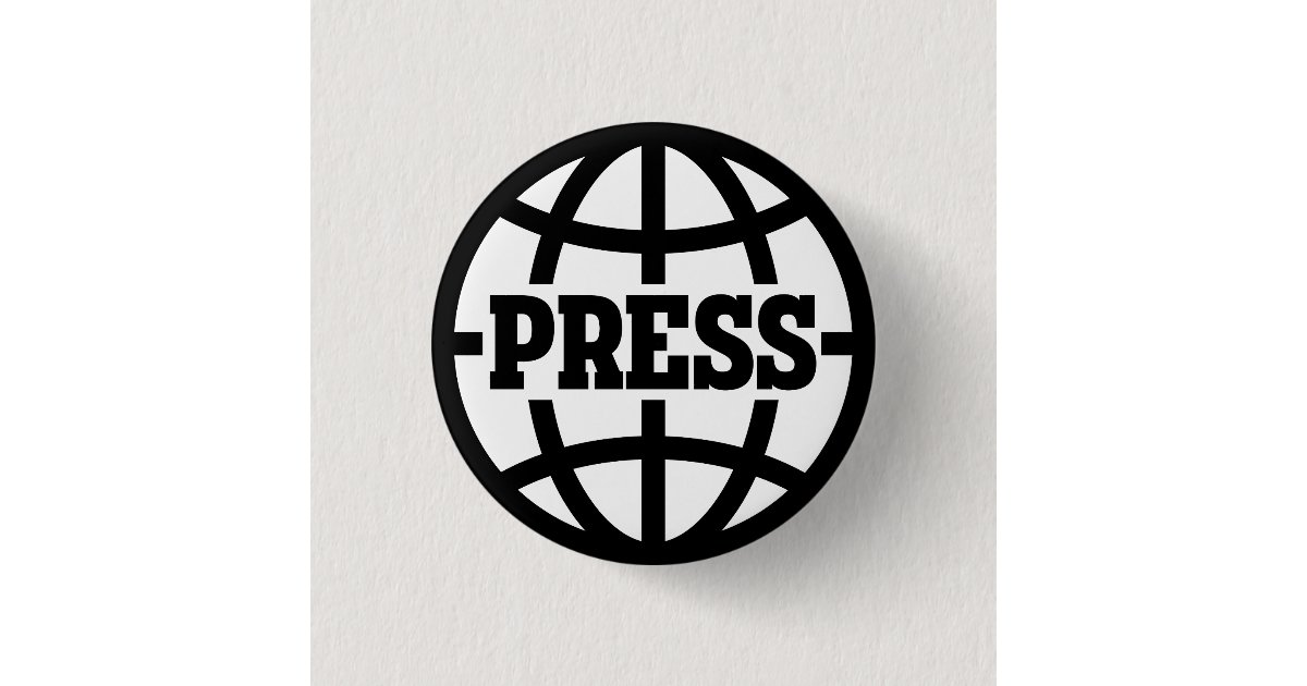 Vintage Press Pass Button | Zazzle