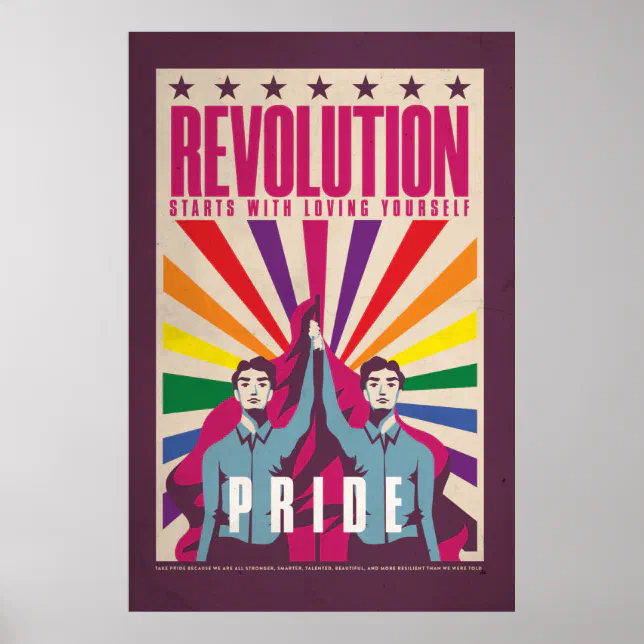 Vintage Pride Revolution Poster | Zazzle