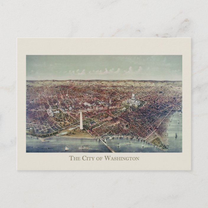 Vintage Print of Washington, D.C. Postcard | Zazzle.com