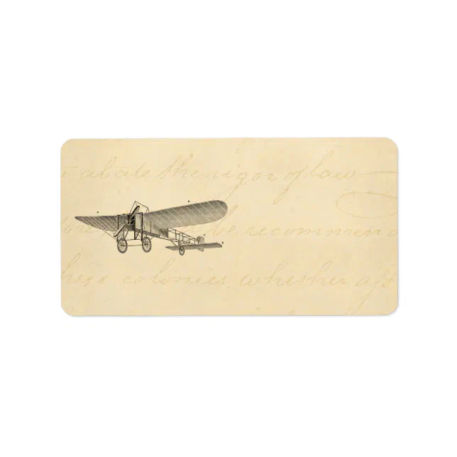 Vintage Propeller Airplane Retro Old Prop Plane Label | Zazzle