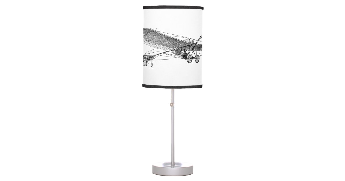 Vintage Propeller Airplane Retro Old Prop Plane Table Lamp | Zazzle