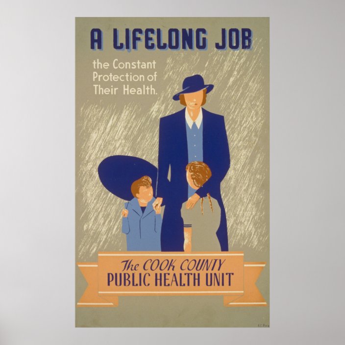 Vintage Public Health Poster | Zazzle.com