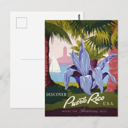 Vintage Puerto Rico Travel Postcard | Zazzle