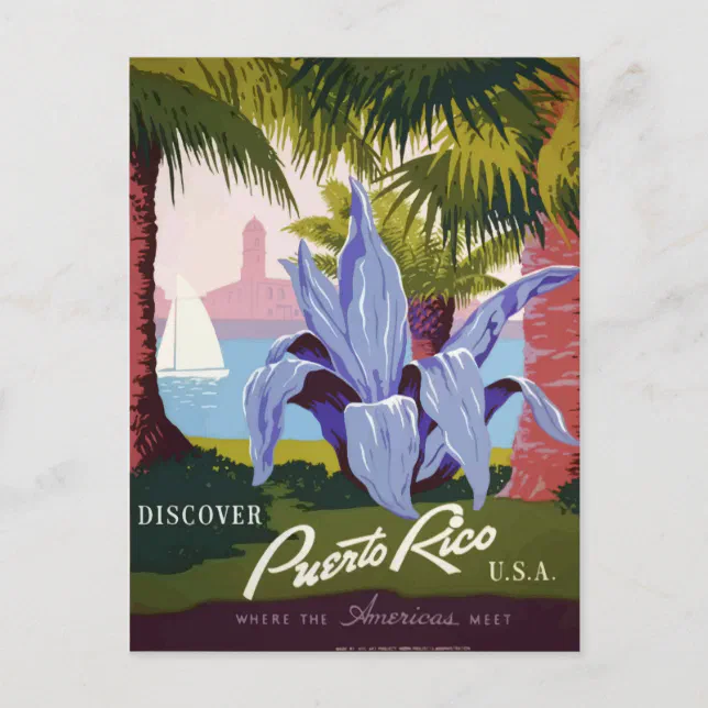 Vintage Puerto Rico Travel Postcard | Zazzle