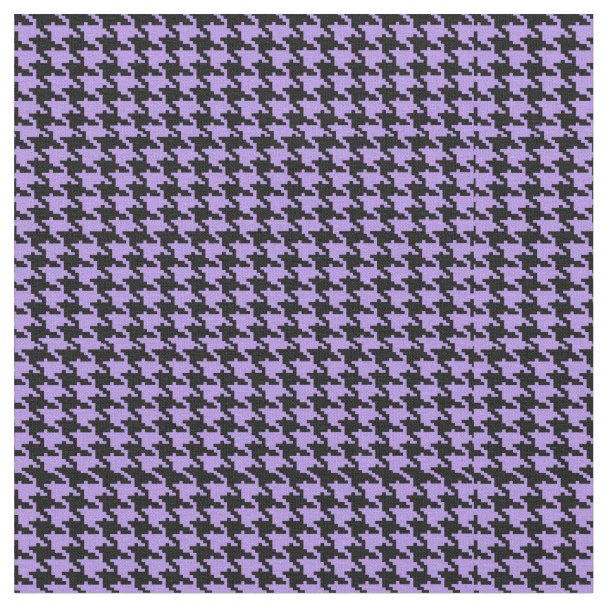 Purple Houndstooth Abstract Fabric | Zazzle