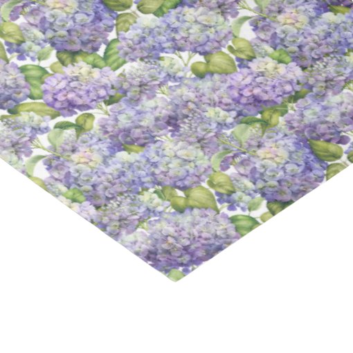 Vintage Purple Hydrangea Floral Pattern Tissue Paper | Zazzle