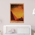 Vintage Pyramids Egypt Travel Poster | Zazzle