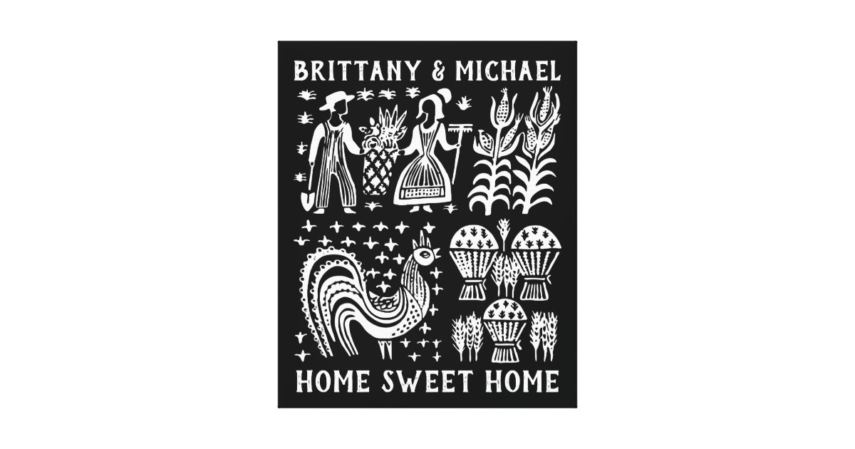 Vintage Pyrex Pattern - Butterprint (Amish Farmer) Canvas Print | Zazzle