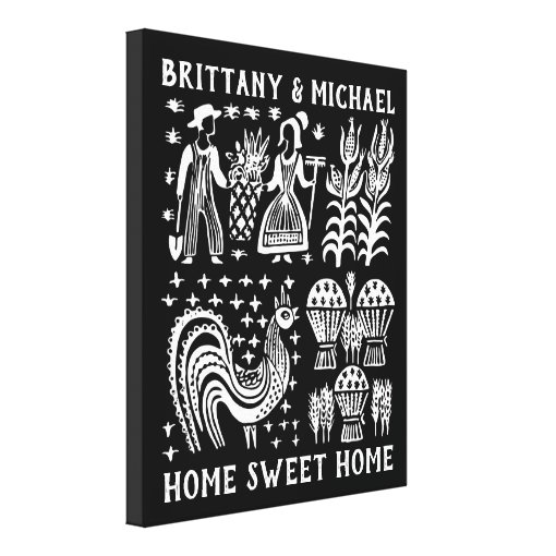 Vintage Pyrex Pattern - Butterprint (Amish Farmer) Canvas Print | Zazzle