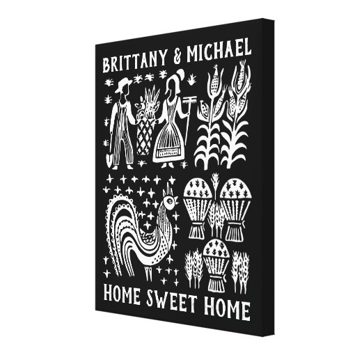 Vintage Pyrex Pattern - Butterprint (Amish Farmer) Canvas Print | Zazzle