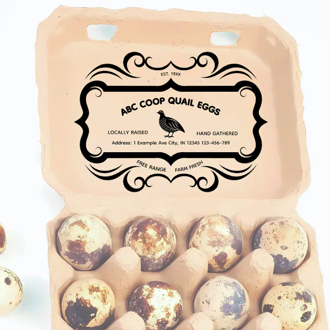 Vintage Quail EGG Stamp | Zazzle