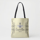 Vintage Queen Bee & Crown | Personalized Tote Bag | Zazzle
