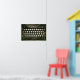 Vintage Qwerty Typewriter Rustic Keyboard Poster | Zazzle