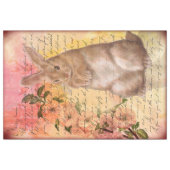 Vintage Rabbit Cursive Script Decoupage Tissue Paper | Zazzle